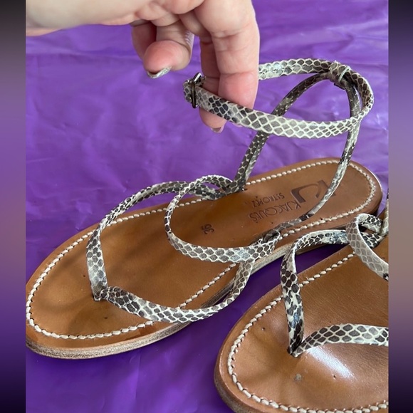 K.Jacques | Shoes | Kjacques St Tropez Snakeskin Delta Sandal Made In ...